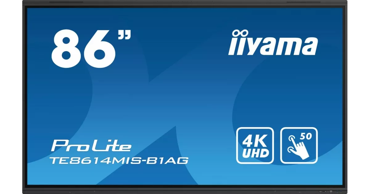 IIYAMA Monitor wielkoformatowy 85.6 cali TE8614MIS-B1AG INFRARED,50pkt ...