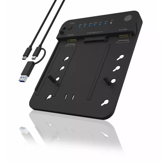 IcyBox Stacja dokująca/klonująca IB-2915MSCL-C31 M.2 dla M.2 0NVMe i ... IcyBox Stacja dokująca/klonująca IB-2915MSCL-C31 M.2 dla M.2 0NVMe i ...