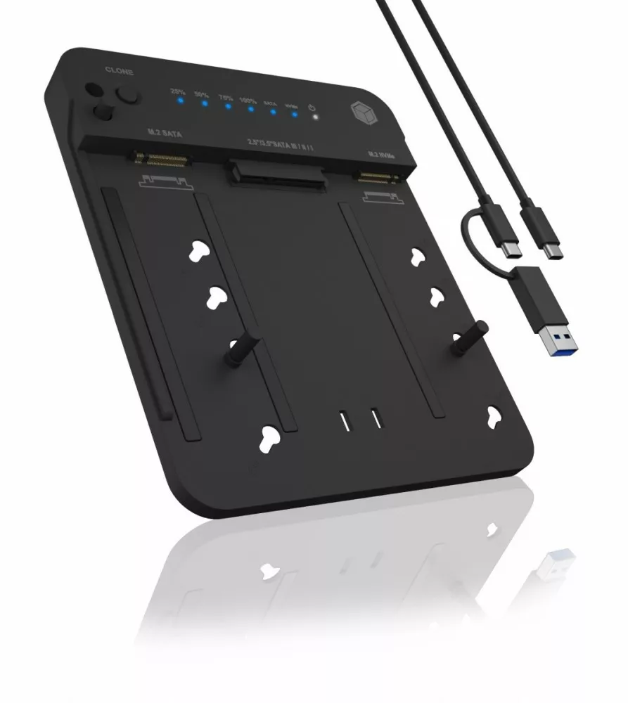 IcyBox Stacja dokująca/klonująca IB-2915MSCL-C31 M.2 dla M.2 0NVMe i ... IcyBox Stacja dokująca/klonująca IB-2915MSCL-C31 M.2 dla M.2 0NVMe i ...